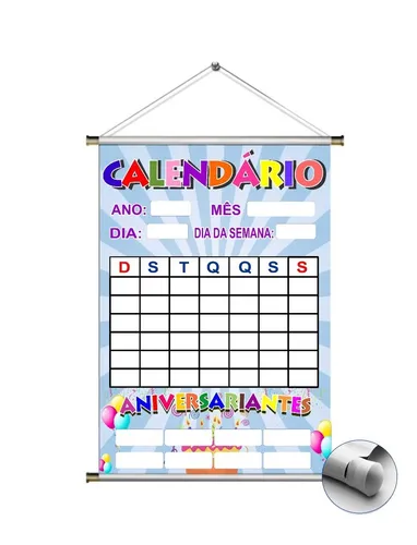 Banner Didático Escolar Calendário | Parcelamento sem juros Banner Didático Escolar Calendário | Parcelamento sem juros