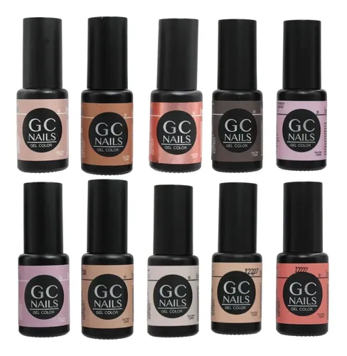 Kit Gel Belcolor Make Up 1 Pasos Para Uñas 10pzs Gc Nails Envío Gratis