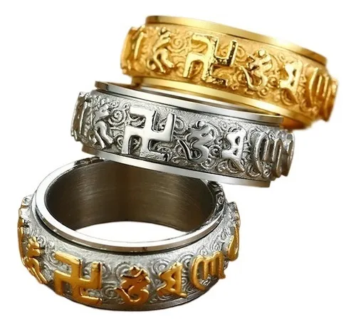 Mling - Giratorios Anillos Con Esvástica Para Hombre (acero) | Meses ...