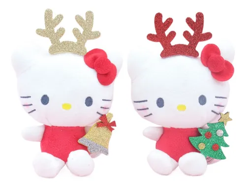 Boneca De Pelúcia De Gato De Cervo De Natal Kt 12 Cm 2 Pcs