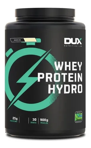 Whey Protein Hidrolisado Pote 900g Dux Nutrition Sabor Chocolate