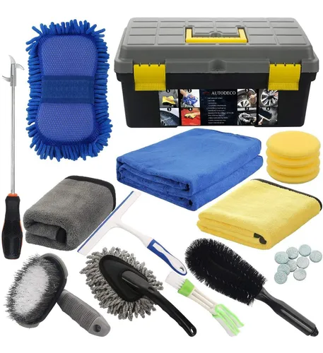 Kit De Limpieza Embellecimiento Cuidado Del Auto Autodeco Kit De Limpieza Embellecimiento Cuidado Del Auto Autodeco