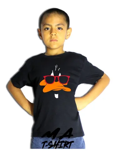 Playera Unisex Niñ De Pato Lucas Enojado Daffy Duck Sticker Meses
