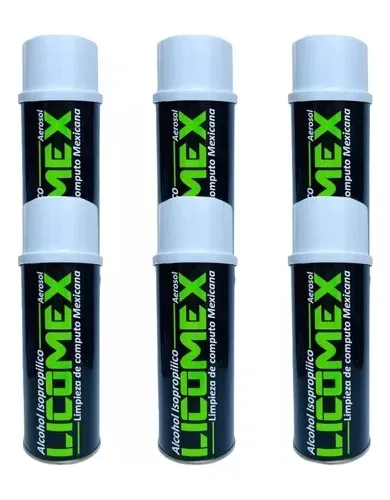 Alcohol Isopropílico Licomex 440ml C U 6 Piezas Meses Sin Intereses