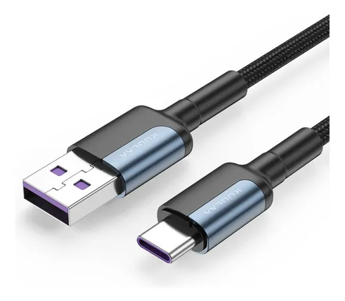 Cabo de nylon trançado e reforçado de carregamento rápido tipo C, cor ... Cabo de nylon trançado e reforçado de carregamento rápido tipo C, cor ...