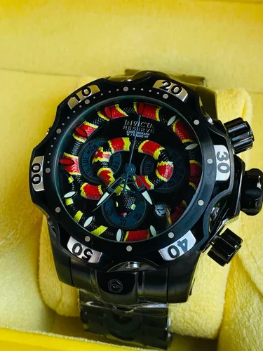 Reloj Invicta Venom Snake Negro Para Caballero | Meses sin interés