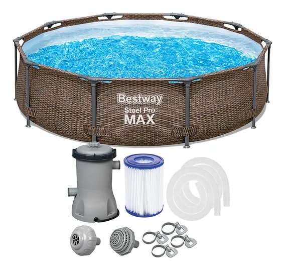 Piscina Estrutural 4.678l Deluxe Rattan + Capa Bestway | MercadoLivre 📦 Piscina Estrutural 4.678l Deluxe Rattan + Capa Bestway | MercadoLivre 📦