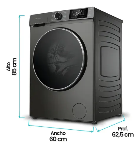 Lavasecarropas Inverter Philco Phls128t Carga Frontal 12kg/8kg 1200 rpm ...