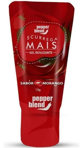 Gel Comestível Scurrega Mais Morango Pepper Blend Sex Shop Mercadolivre