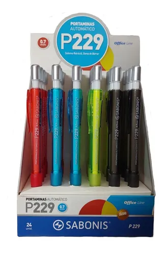 Caja 24 Portaminas Economico 0.7 Mm Sabonis P-229 | Meses sin interés