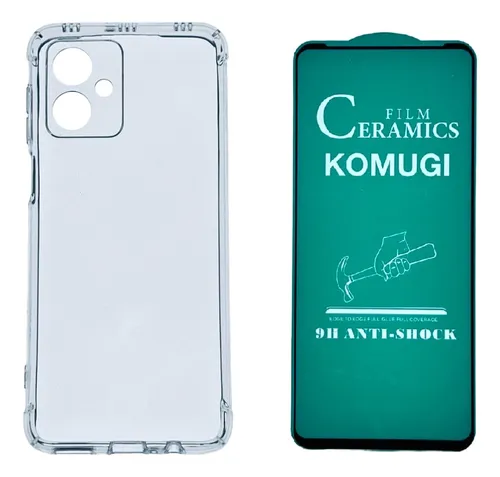 Capa Capinha Case + Película Ceramica Para Motorola Moto G54 ... Capa Capinha Case + Película Ceramica Para Motorola Moto G54 ...