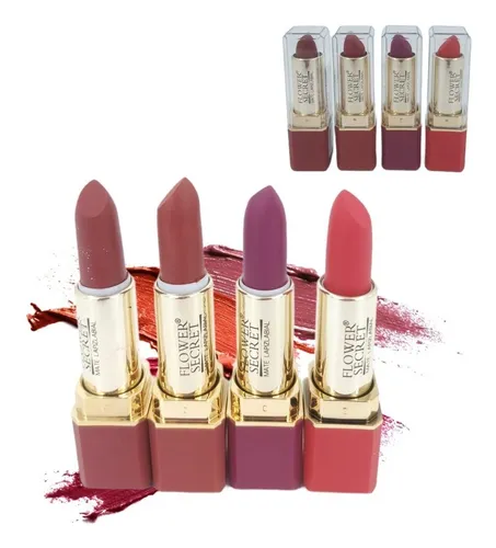 Pack 4 Labiales Mate | Cuotas sin interés