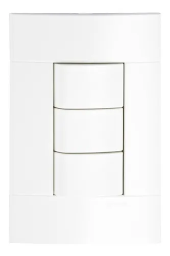 Conjunto 4x2 Interruptor Paralelo Triplo Branca Lunare | MercadoLivre Conjunto 4x2 Interruptor Paralelo Triplo Branca Lunare | MercadoLivre