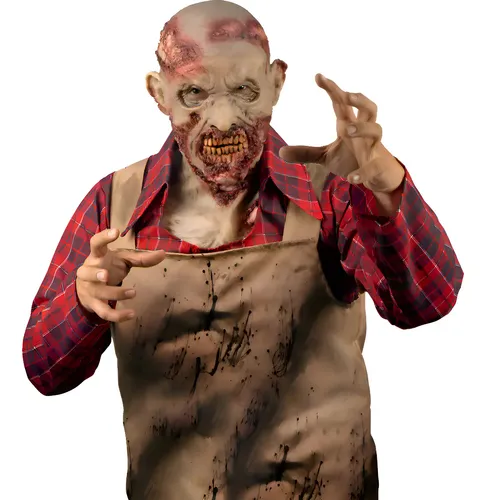 Máscara De Zombie Realista, Hyper Mask, Ghoulish, Halloween Gris Zombie ...