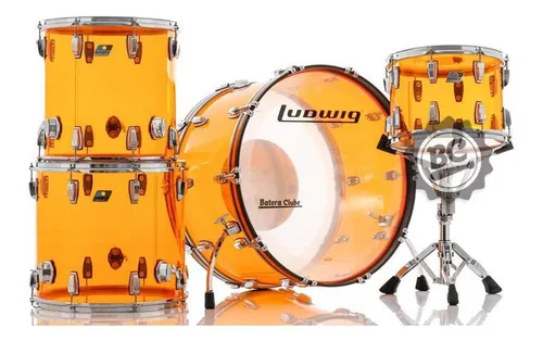 Bateria Ludwig Vistalite Zep Set Amber John Bonham Shellpack ... Bateria Ludwig Vistalite Zep Set Amber John Bonham Shellpack ...