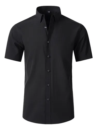 Camisa Slim Fit Manga Corta Strech Hombre Casual Casey Kevin | MercadoLibre