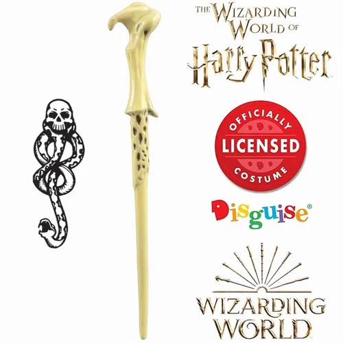 Varita Harry Potter Lord Voldemort Wizarding World + Tatuaje Varita Harry Potter Lord Voldemort Wizarding World + Tatuaje