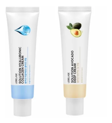 Crema Facial Coreana Antiarrugas Hialuronico Y Aguacate 8pz