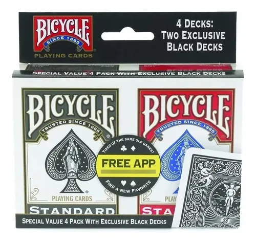 Set 4 Barajas Bicycle Cartas Profesionales Envío Gratis | Cuotas sin ...