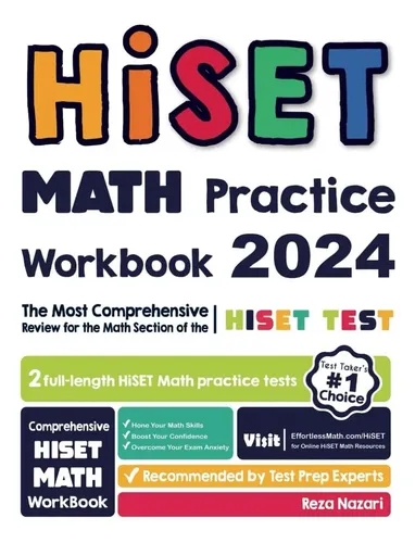 Livro: Hiset Math Practice Workbook: The Most Comprehensive Review For ...
