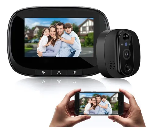 Mirilla Digital Wifi Pantalla 4,3 Notificación Al Smartphone | Cuotas ... Mirilla Digital Wifi Pantalla 4,3 Notificación Al Smartphone | Cuotas ...