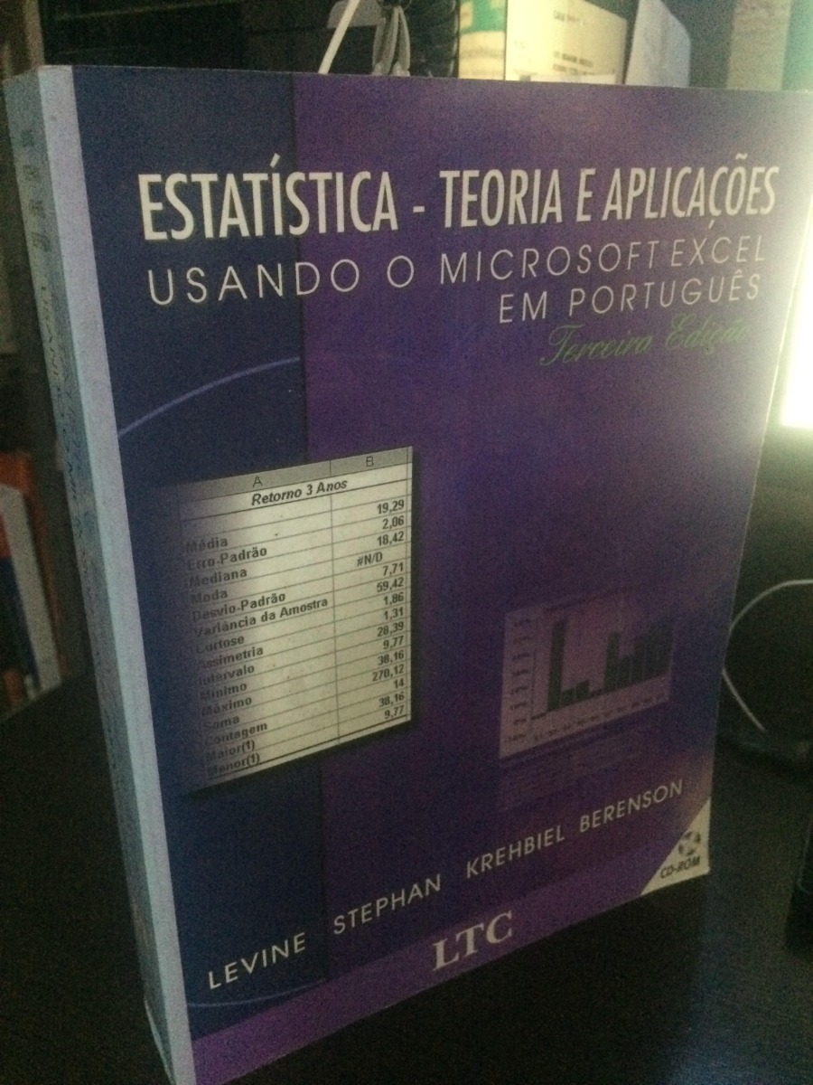 Estatística Teoria E Aplicações Usando O Microsoft Excel | Mercado Livre Estatística Teoria E Aplicações Usando O Microsoft Excel | Mercado Livre