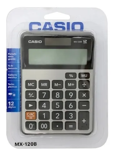 Calculadora Casio Escritorio Dual Solar Pantalla Grande | Mercadolibre