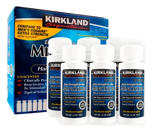 Minoxidil Kirkland 5 Solución Tópica 6 Ml A 778 Cuotas Sin Interés