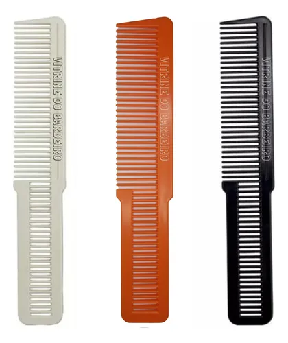 Pente Para Corte De Cabelo Profissional Antifrizz Barbearia Cor Laranja Mercadolivre
