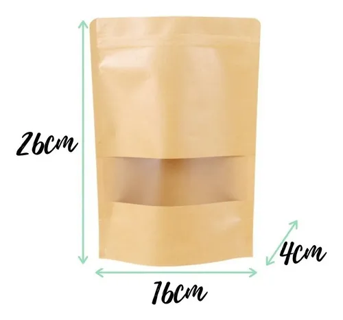 Saco Zip Lock Kraft Visor Stand Up Pouch Fosco 16x26x4 C/ 50 | MercadoLivre Saco Zip Lock Kraft Visor Stand Up Pouch Fosco 16x26x4 C/ 50 | MercadoLivre