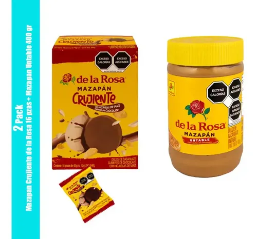 Mazapan De La Rosa Untable 400gr + Mazapan Crujiente 16 Pzas | Envío gratis