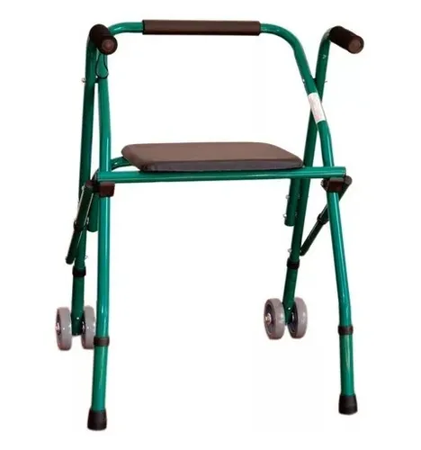 Andador Ortopédico Plegable 2 Ruedas Aluminio Con Asiento Andador Ortopédico Plegable 2 Ruedas Aluminio Con Asiento