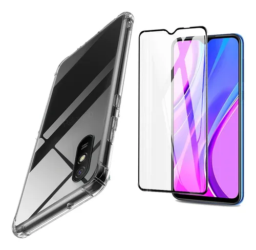 Capa Case Anti Queda Xiaomi Redmi 9a Pelicula 3d De Vidro