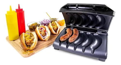 Parrilla Eléctrica Nostalgia, Para Salchichas, Color Negro | MercadoLibre Parrilla Eléctrica Nostalgia, Para Salchichas, Color Negro | MercadoLibre