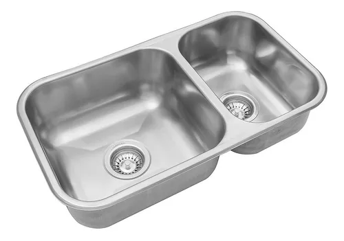 Bacha Pileta Cocina Doble Johnson Acero Inoxidable R37/18cr Bacha Pileta Cocina Doble Johnson Acero Inoxidable R37/18cr