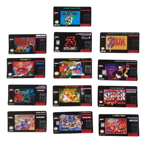 Kit Com 6 Label Adesiva Para Cartucho De Snes Prova Dagua Mercadolivre