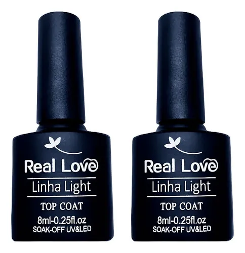 Top Coat Real Love Kit 2 Unid Para As Unhas Linha Light 8ml Cor Top ... Top Coat Real Love Kit 2 Unid Para As Unhas Linha Light 8ml Cor Top ...
