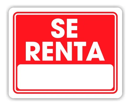 Señalamiento Se Renta 30x40 | Meses sin interés