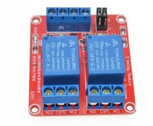 Modulo Relee Relay 2 Canales Vias 12v Arduino Optoacoplador Modulo Relee Relay 2 Canales Vias 12v Arduino Optoacoplador
