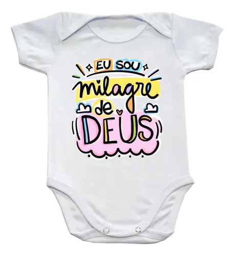 Body Frases: Eu Sou Milagre De Deus | MercadoLivre Body Frases: Eu Sou Milagre De Deus | MercadoLivre