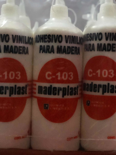 Cola Vinilica Maderplast C-103. 6 Unidades Por 1 Kg Con Pico | ALINSUMOS Cola Vinilica Maderplast C-103. 6 Unidades Por 1 Kg Con Pico | ALINSUMOS