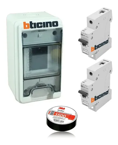 Kit Centro Carga Riel-din Ip65 + 2 Break 1 X 32a Bticino Color Blanco | MercadoLibre