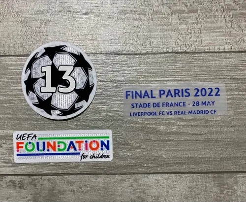 Set De Parches Fútbol Final Champions 2022 Meses Sin Intereses
