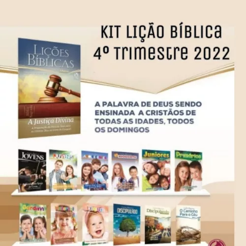 Kit Revista Lições Bíblicas Ebd 4° Trimestre Cpad | Frete grátis Kit Revista Lições Bíblicas Ebd 4° Trimestre Cpad | Frete grátis