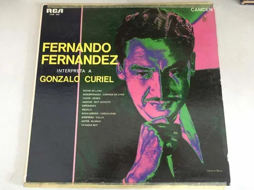Fernando Fernández Interpreta A Gonzalo Curiel. Disco Vinil Fernando Fernández Interpreta A Gonzalo Curiel. Disco Vinil