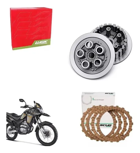 Kit Embreagem Cubo Plator Wgk Discos Scud Cb Xre 300 | Frete grátis Kit Embreagem Cubo Plator Wgk Discos Scud Cb Xre 300 | Frete grátis