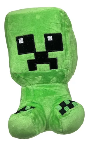 Peluche Minecraft Creeper Mediano 25cm Cuotas Sin Interés