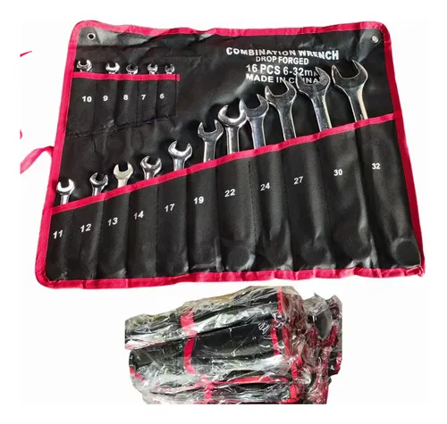 Kit De Herramientas Combinadas Moxsn Juego De Llaves Color Negro 6-32mm ...
