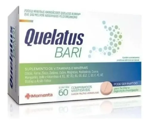 Suplemento en comprimidos masticables Momenta Q quelatus bari ... Suplemento en comprimidos masticables Momenta Q quelatus bari ...