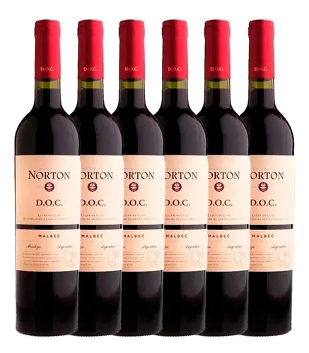 Kit 6 Garrafas Vinho Argentino Norton D.o.c Malbec 750ml | Parcelamento ... Kit 6 Garrafas Vinho Argentino Norton D.o.c Malbec 750ml | Parcelamento ...
